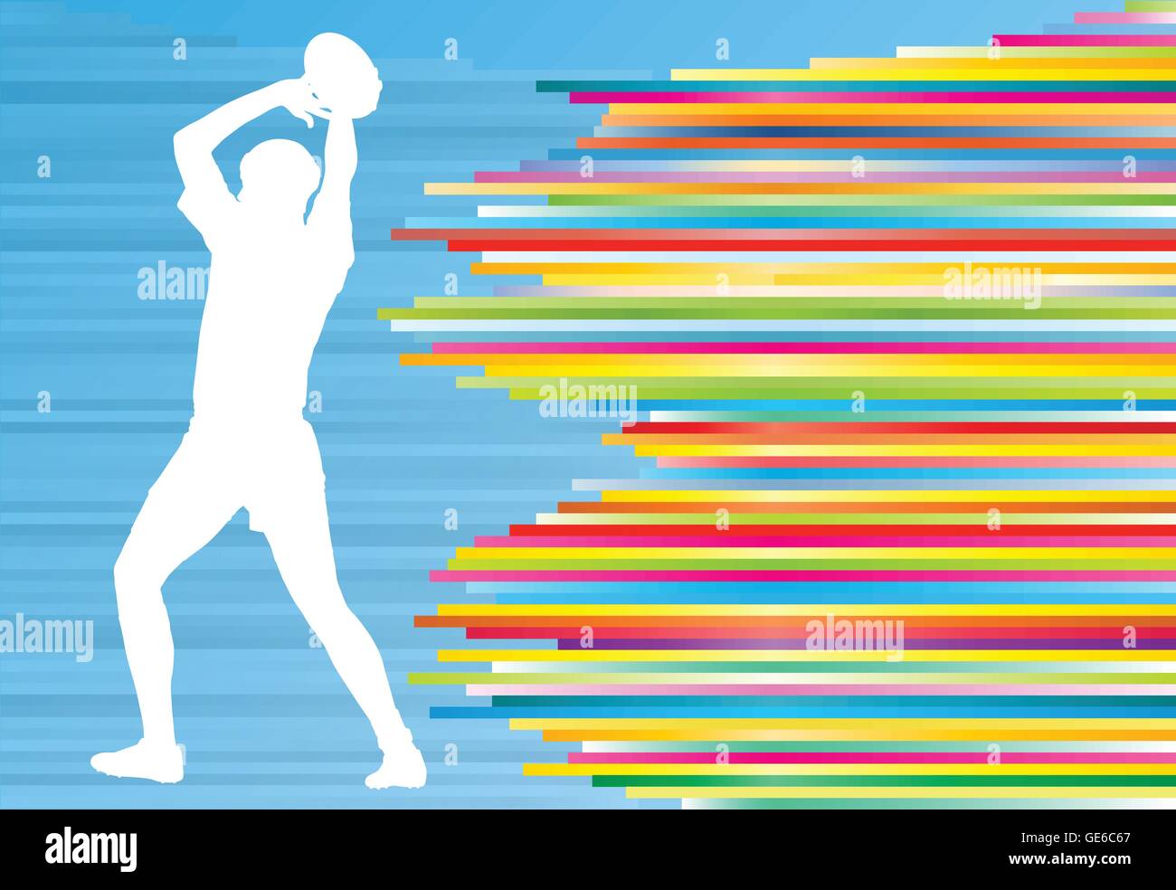 Rugby player silhouette abstract vector background concept Stock Vector ...