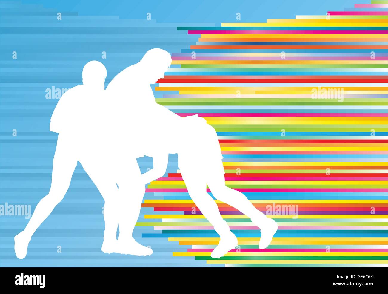 Rugby player silhouette abstract vector background concept Stock Vector ...