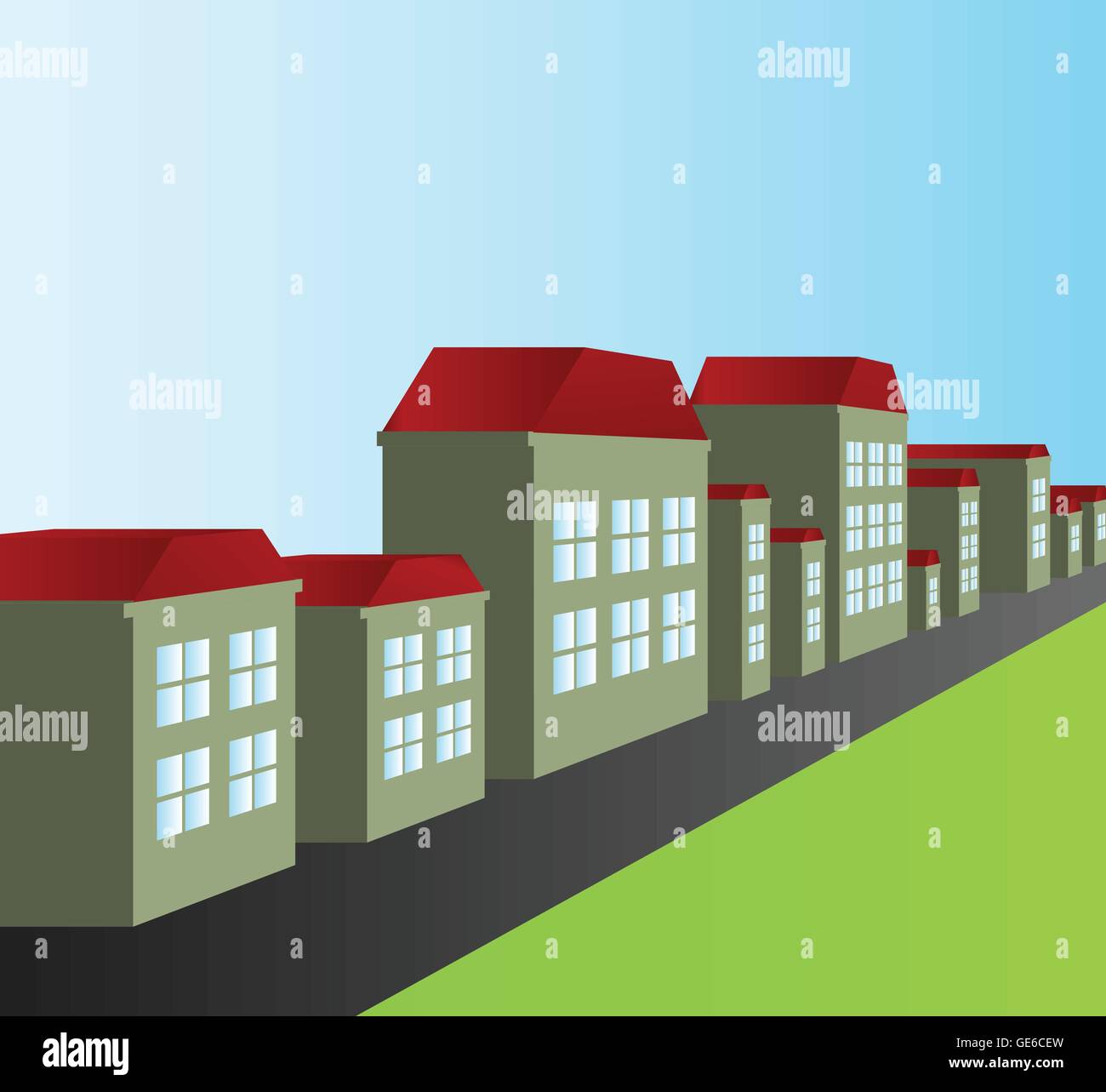 House vector background Stock Vector Image & Art - Alamy