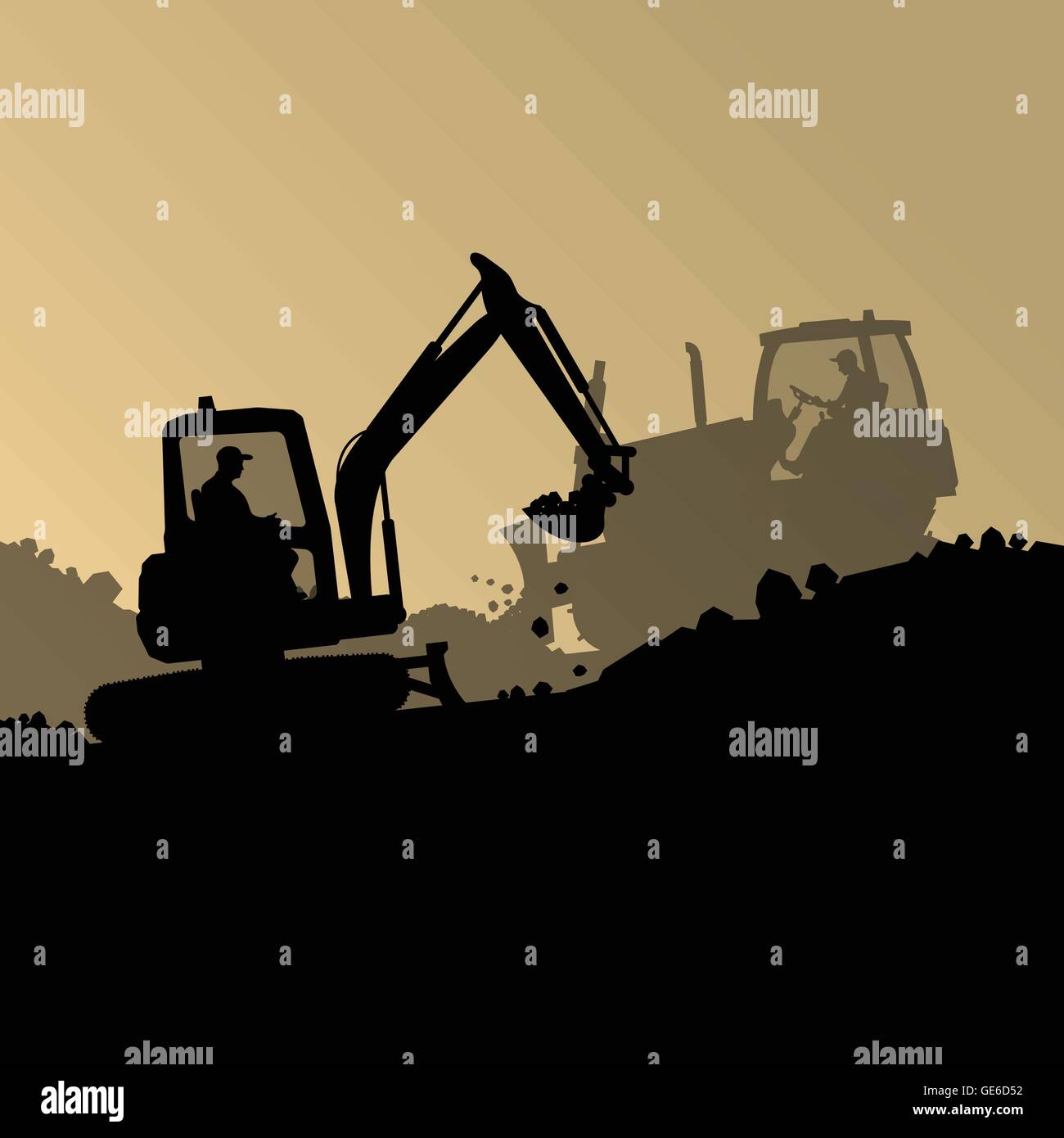 Drill piles Stock Vector Images - Alamy