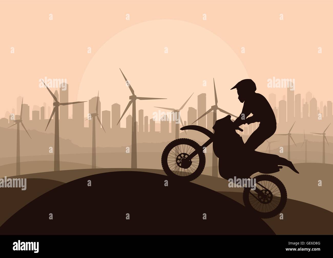 Wind electricity generators, windmills and all terrain motorcycle in ...