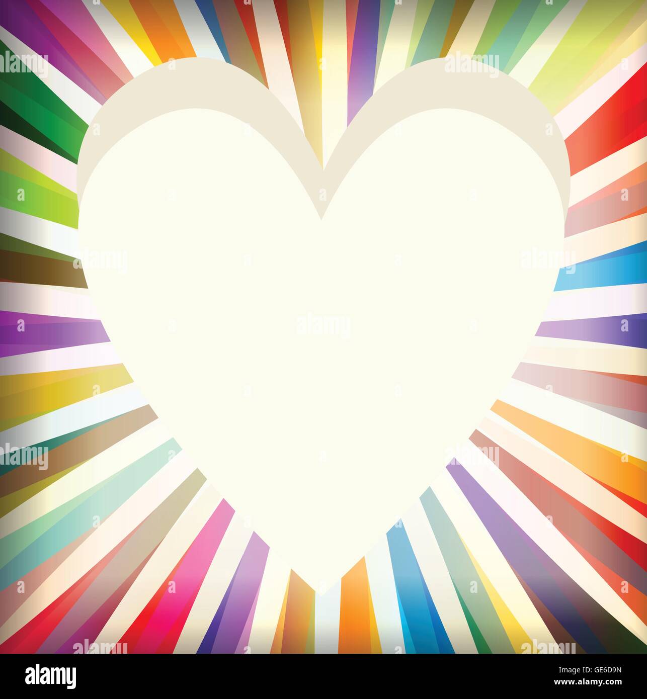 Heart burst background vector card Stock Vector Image & Art - Alamy