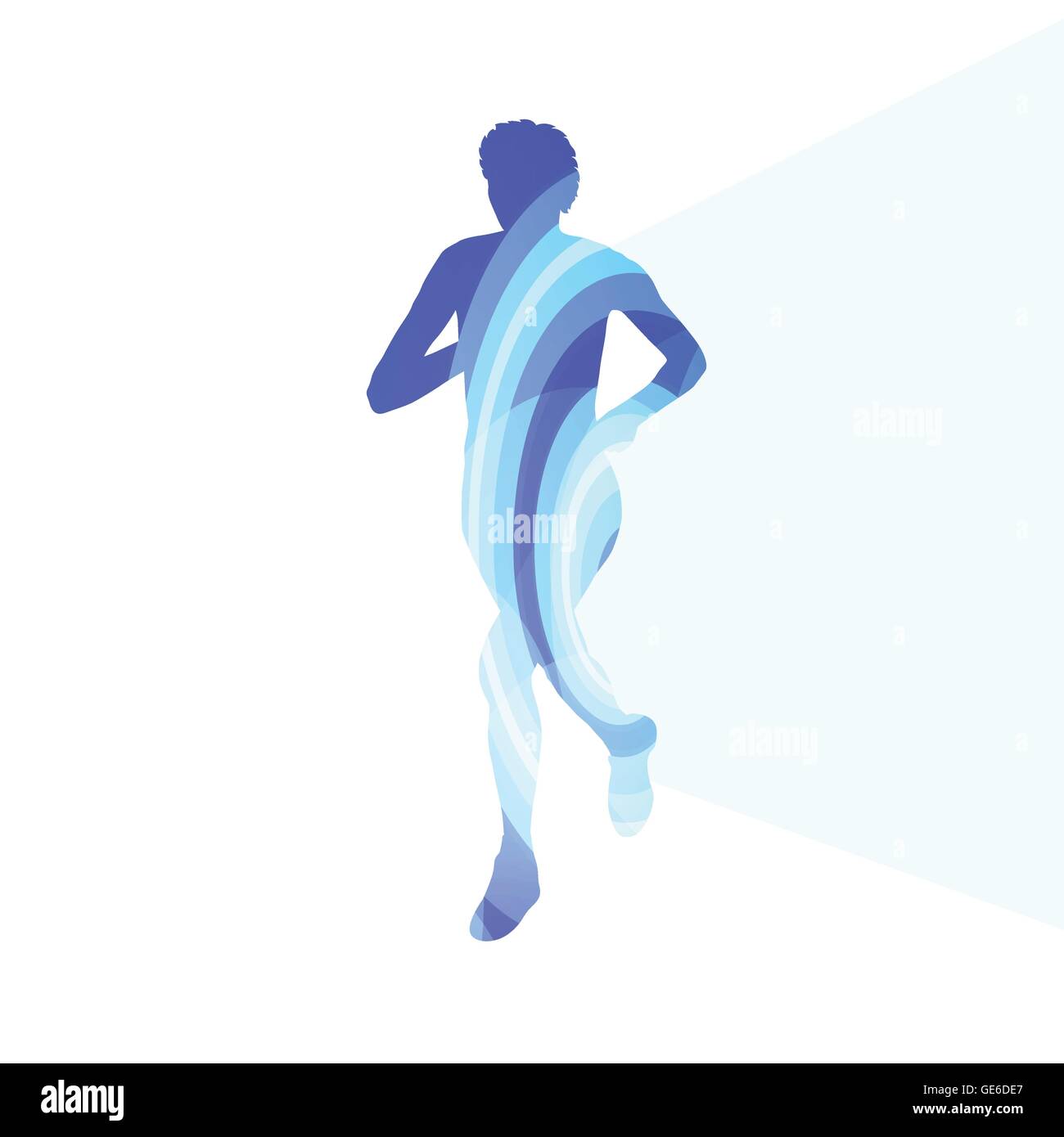 Woman runner sprinter silhouette illustration vector background ...