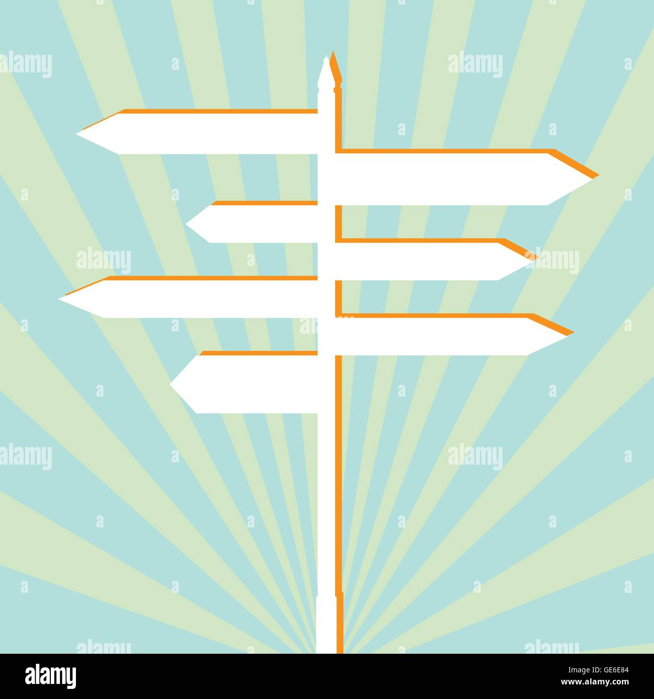 Crossroad signpost Stock Vector Images - Alamy