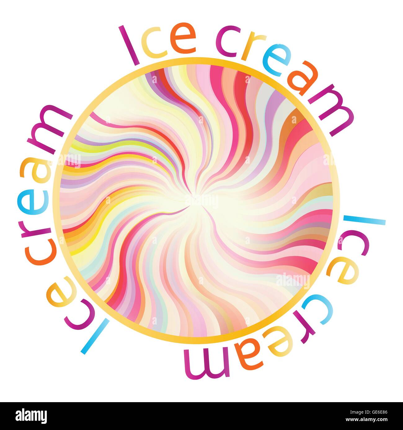 Ice cream top vector background for poster Stock Vector Image & Art - Alamy