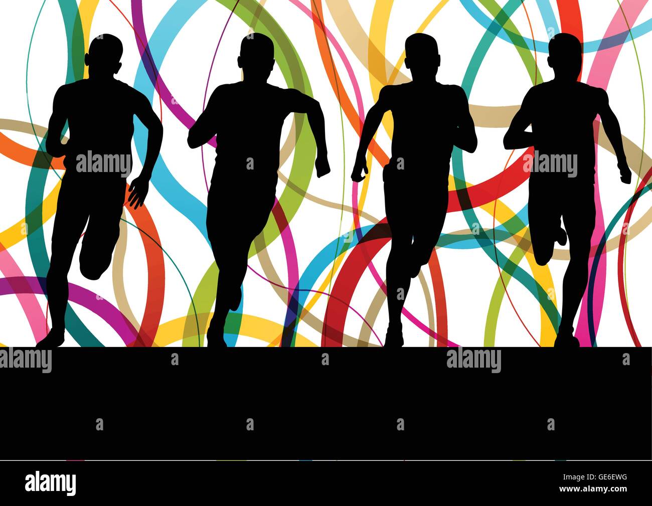 Marathon starting line male Stock Vector Images - Alamy
