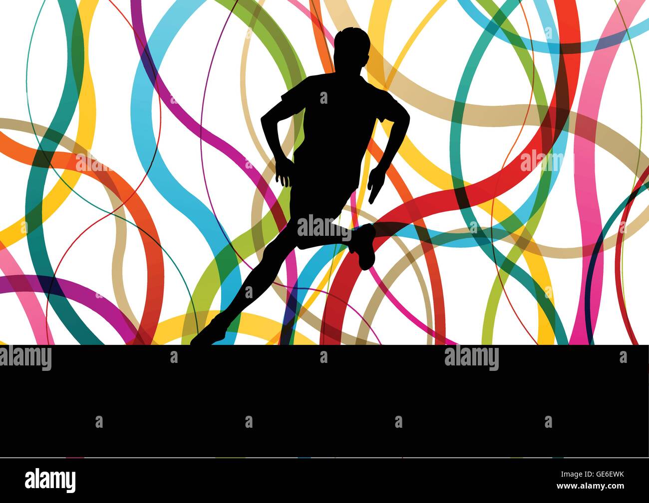 Hispanic athlete training Stock Vector Images - Alamy
