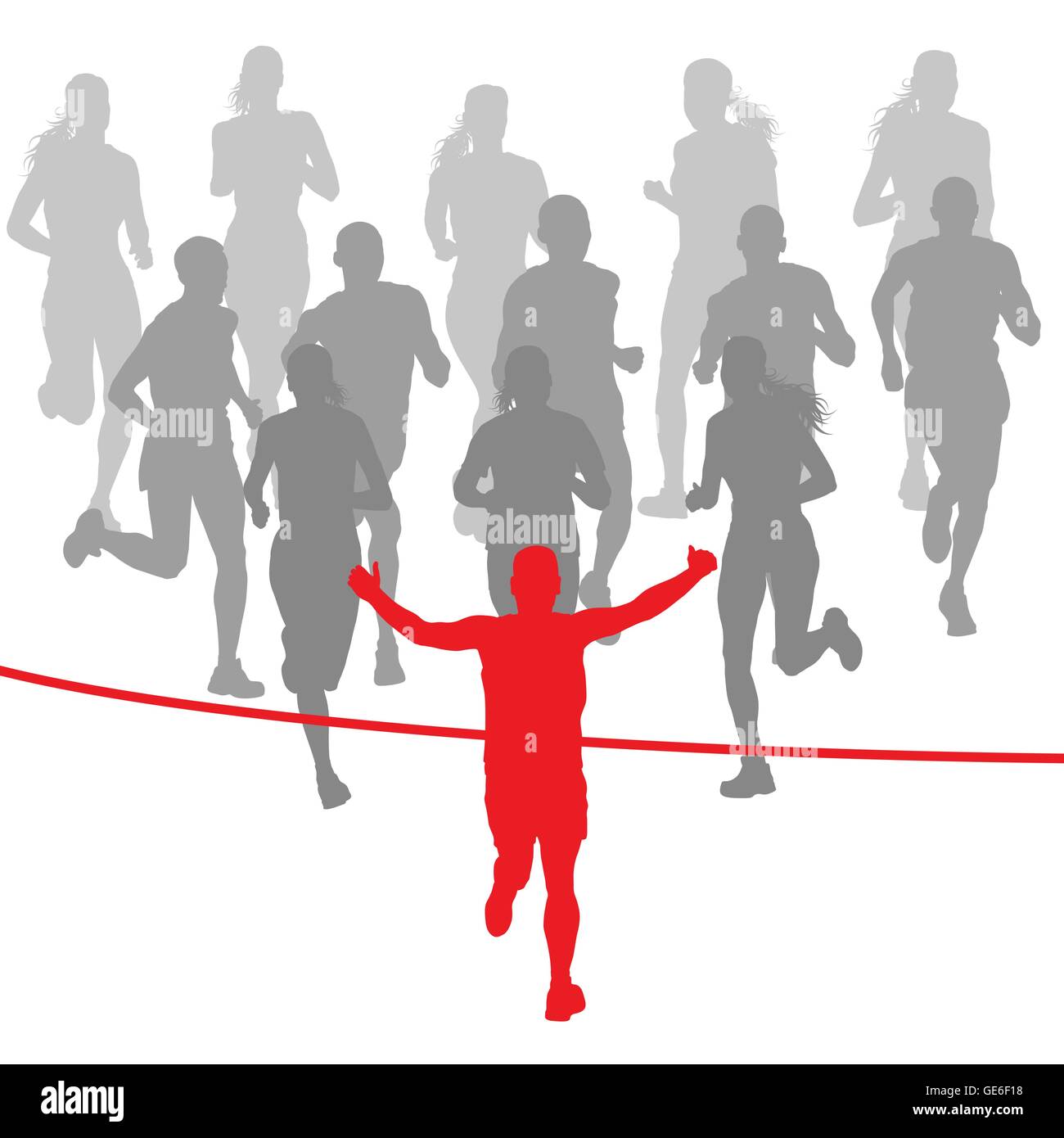 Muscular runners Stock Vector Images - Alamy