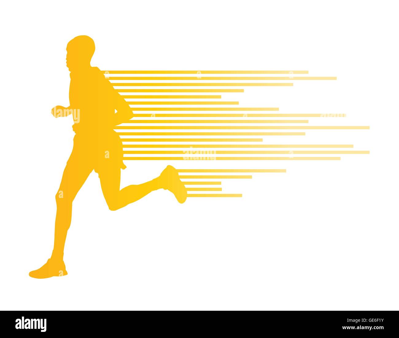 Man runner silhouette vector background template concept made of ...