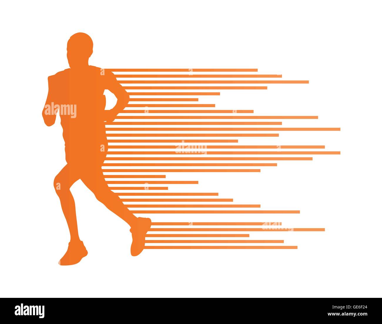 Man runner silhouette vector background template concept made of ...