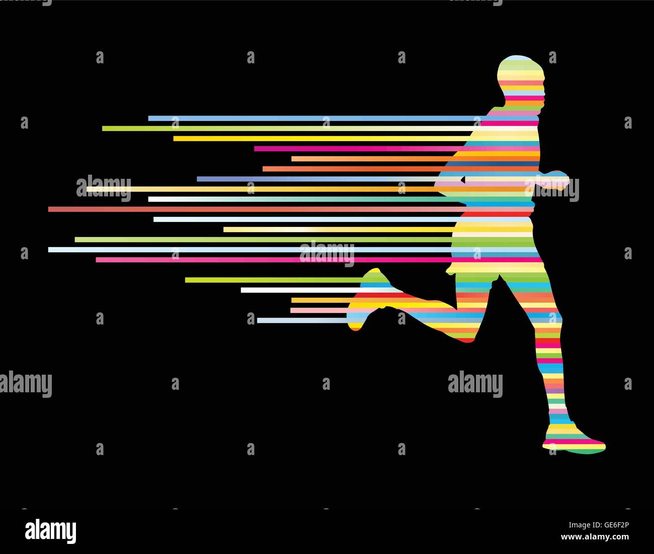 Man runner silhouette vector background template concept made of ...