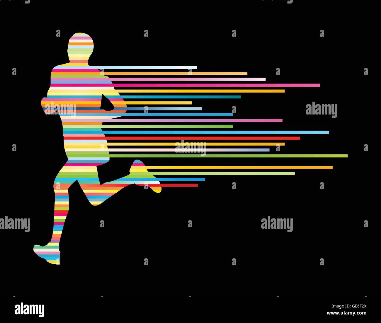 Man runner silhouette vector background template concept made of ...