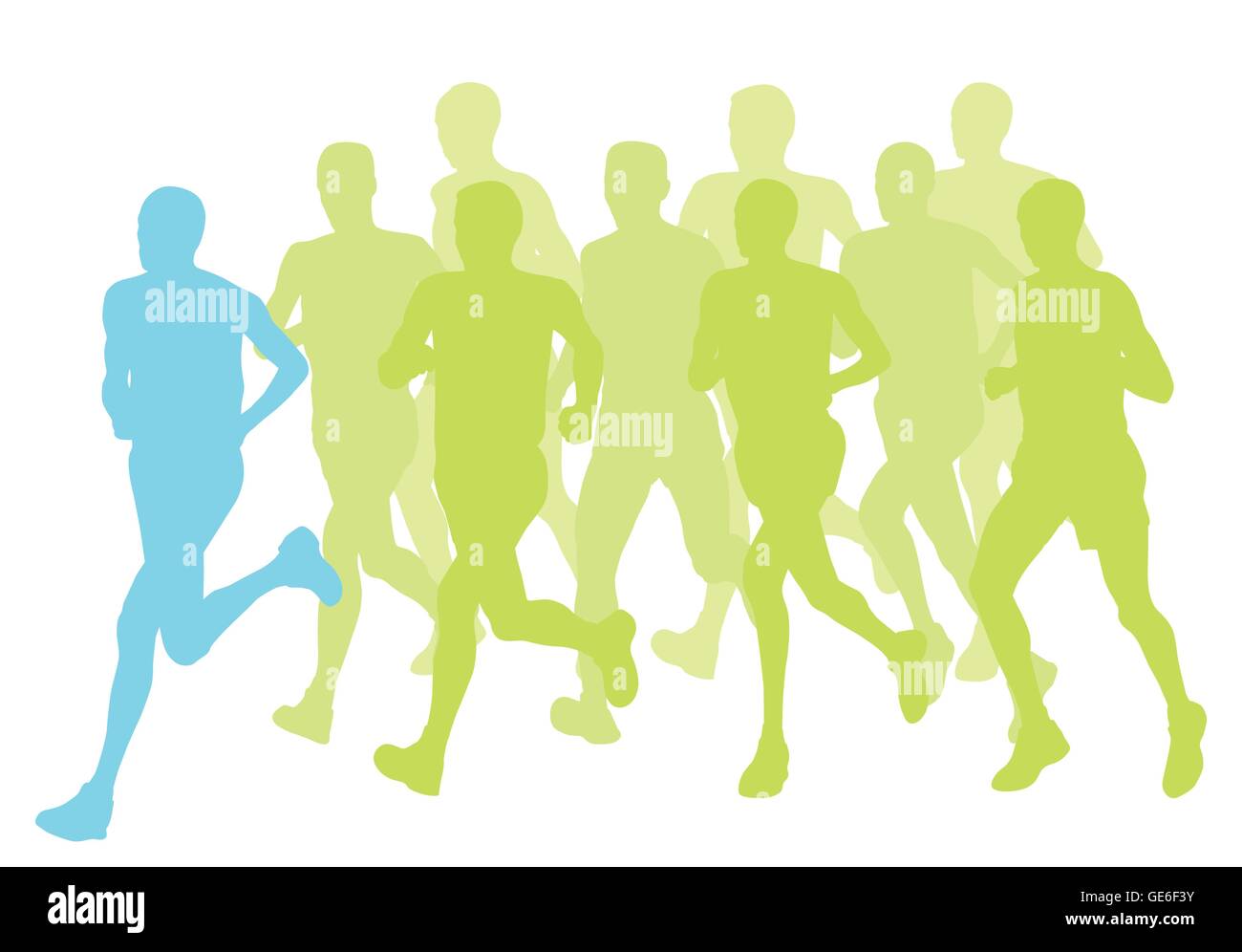 Marathon winner Stock Vector Images - Alamy