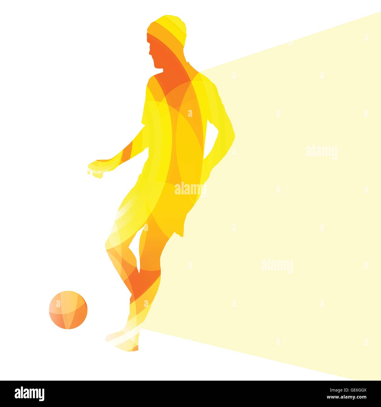 Soccer football player silhouette vector background colorful concept ...
