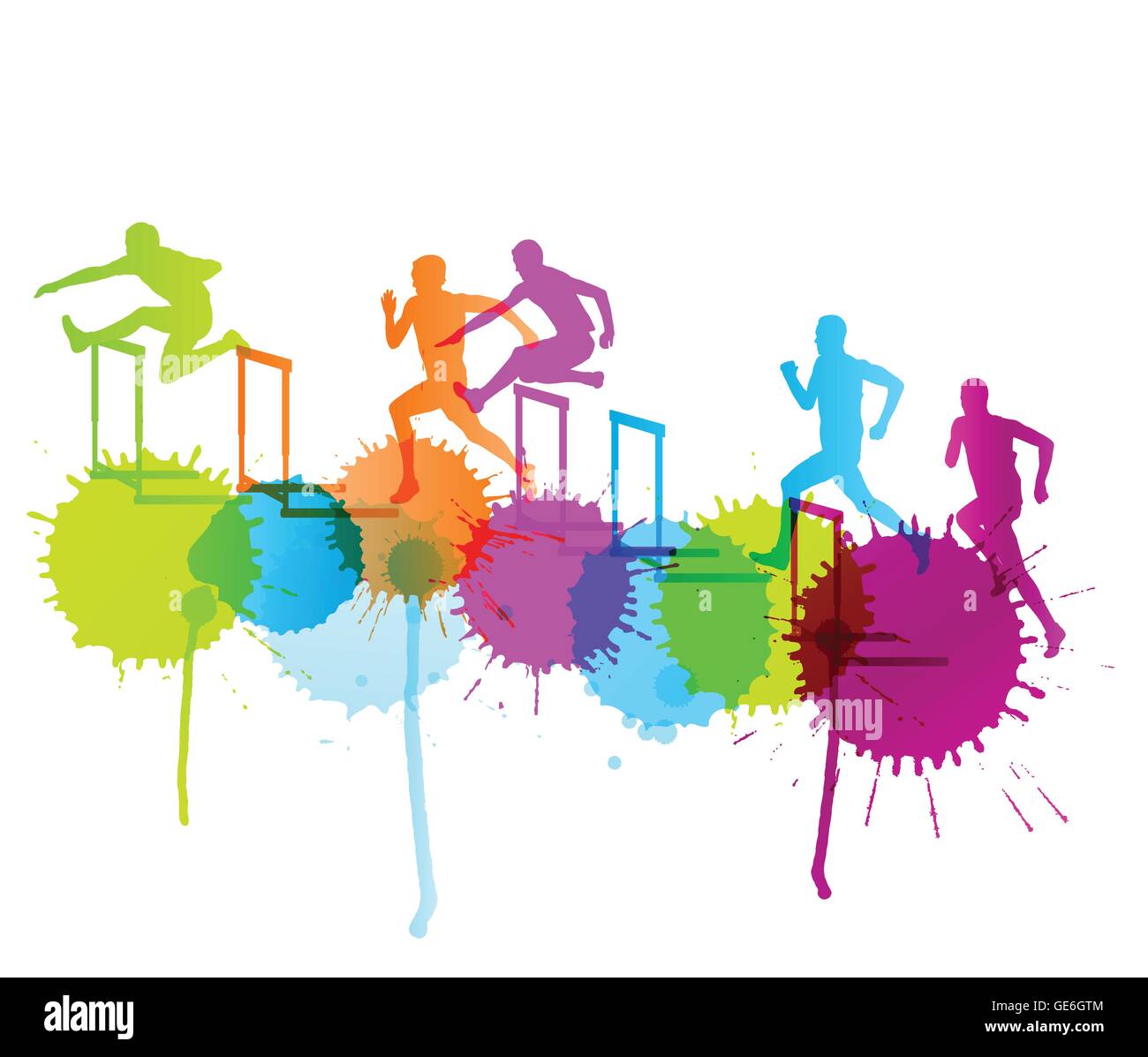 Athletics school games Stock Vector Images - Alamy