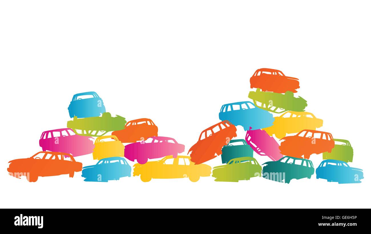 Junk collision Stock Vector Images - Alamy