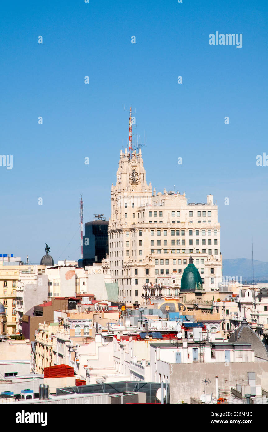 Telefonica building. Madrid, Spain Stock Photo - Alamy