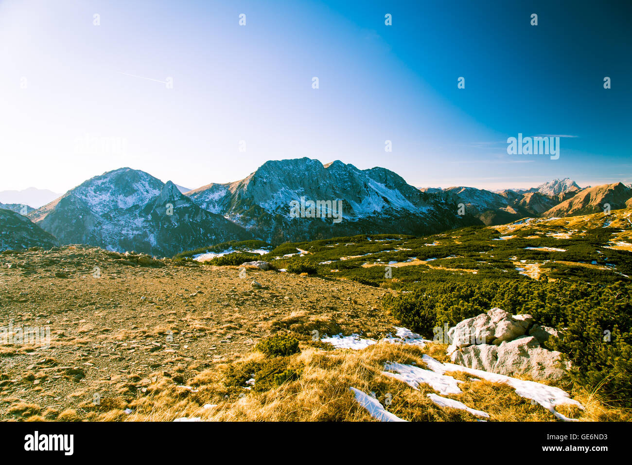 dry winter in the italian alps Stock Photo - Alamy