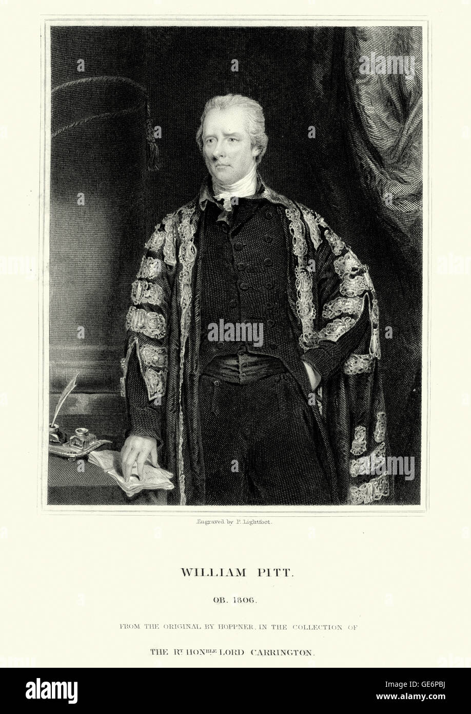 William pitt the younger prime minister hi-res stock photography and ...