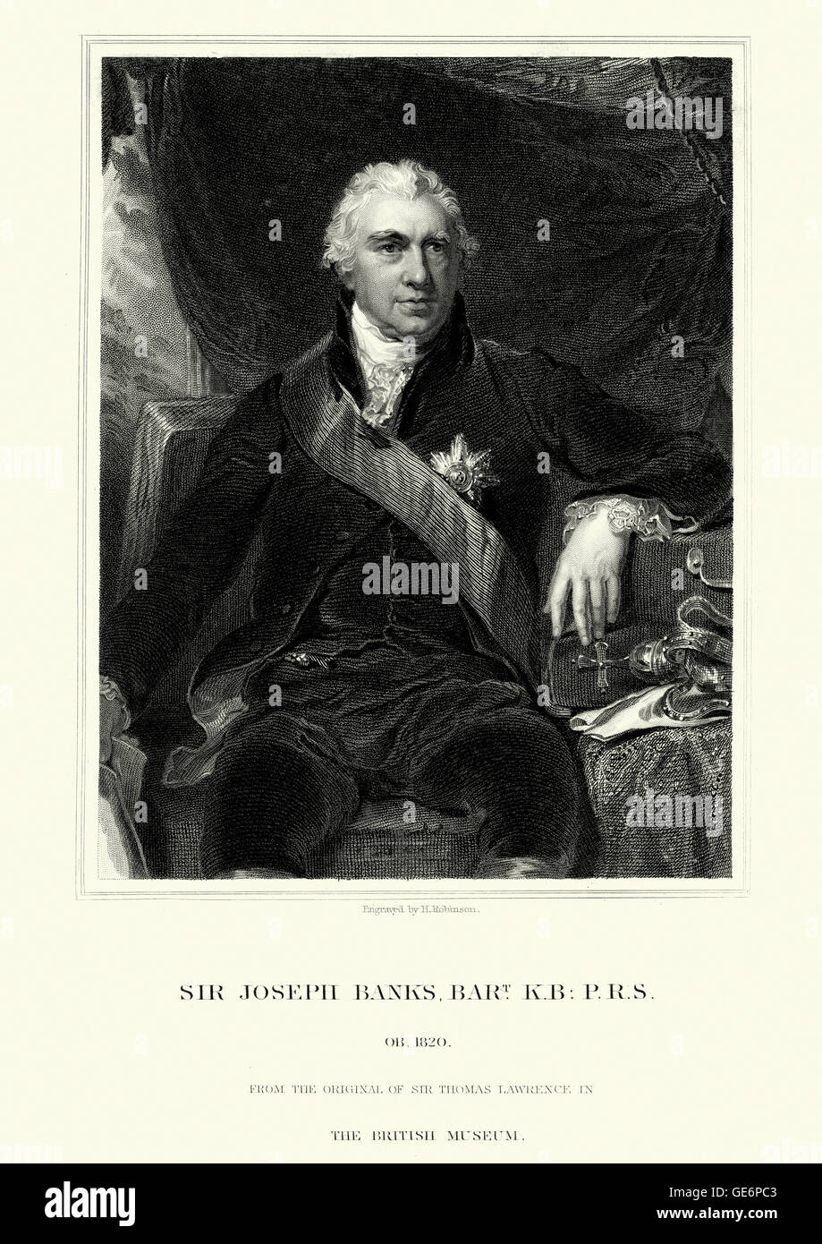 Joseph banks portrait hi-res stock photography and images - Alamy