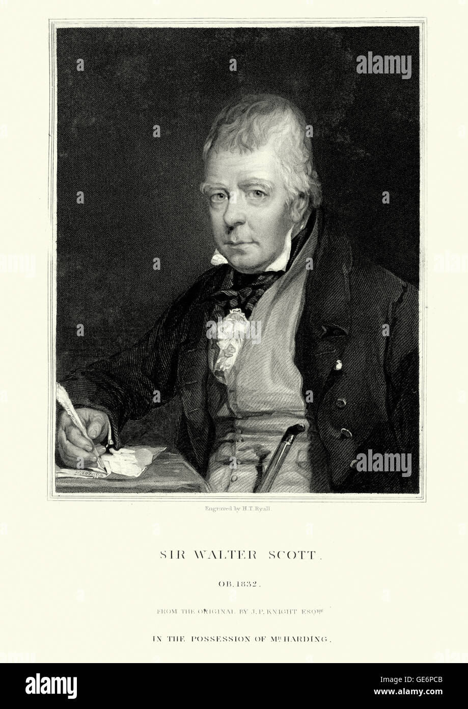 Sir walter scott portrait hi-res stock photography and images - Alamy