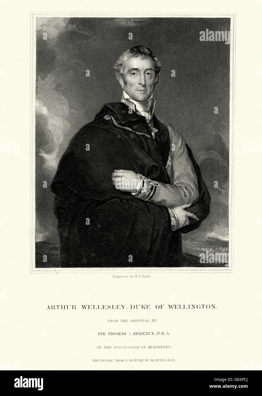 Portrait of Arthur Wellesley, 1st Duke of Wellington an Anglo-Irish ...