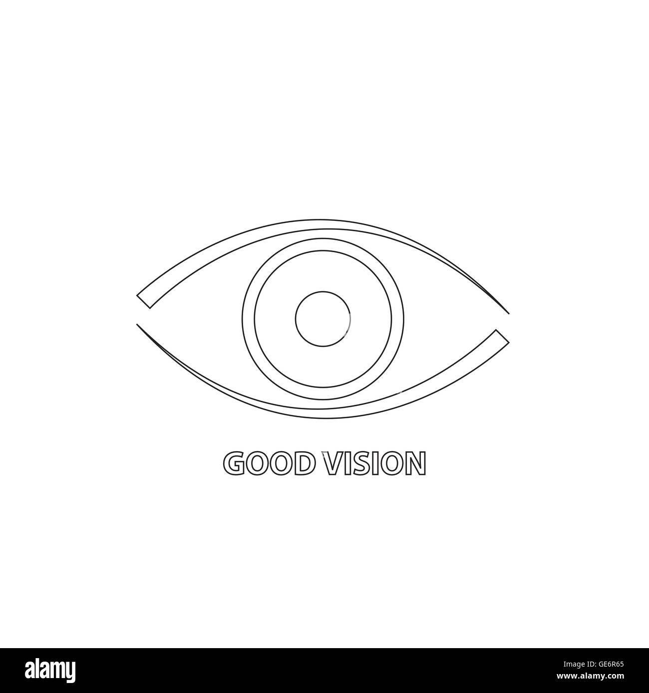 Good vision icon Stock Vector Image & Art - Alamy