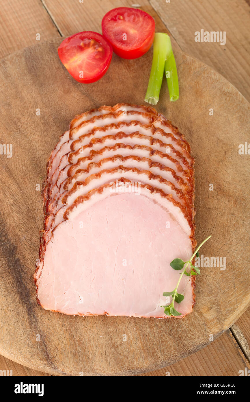 Sliced pork lunch meat hi-res stock photography and images - Alamy