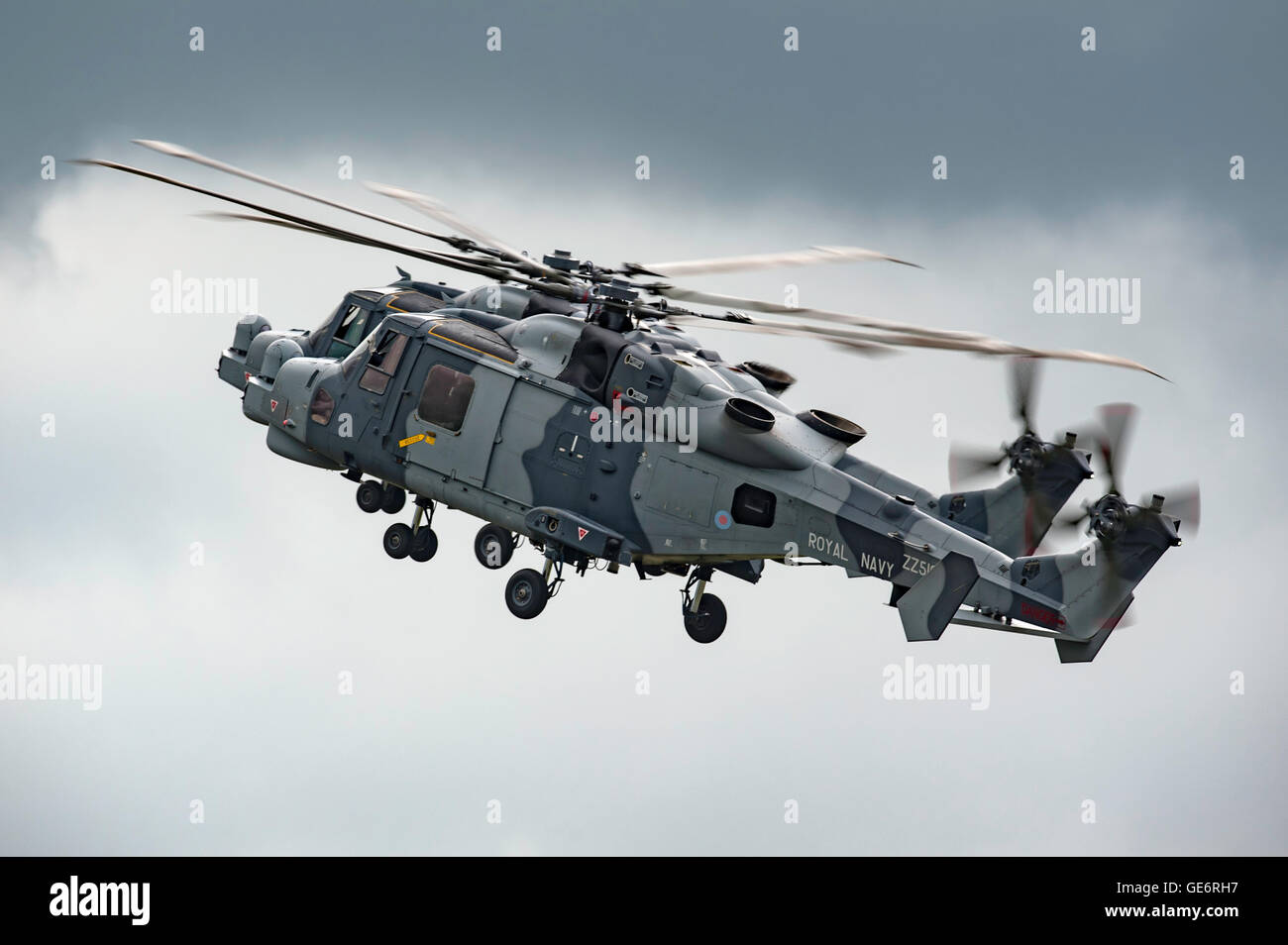 A pair of Augusta Westland Wildcats HMA2 of the Black cats display team ...