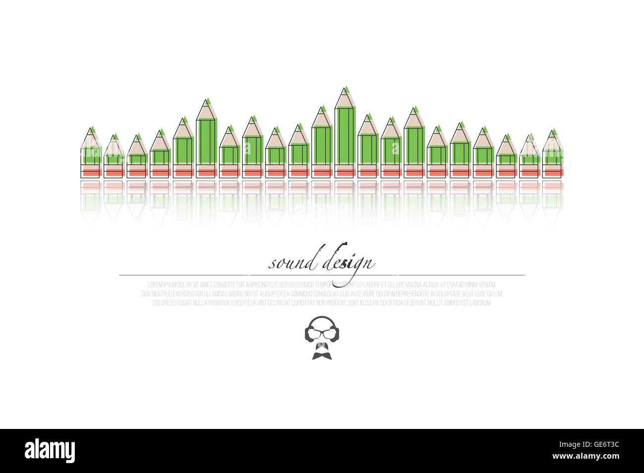 Audio sound wave graph Cut Out Stock Images & Pictures - Alamy