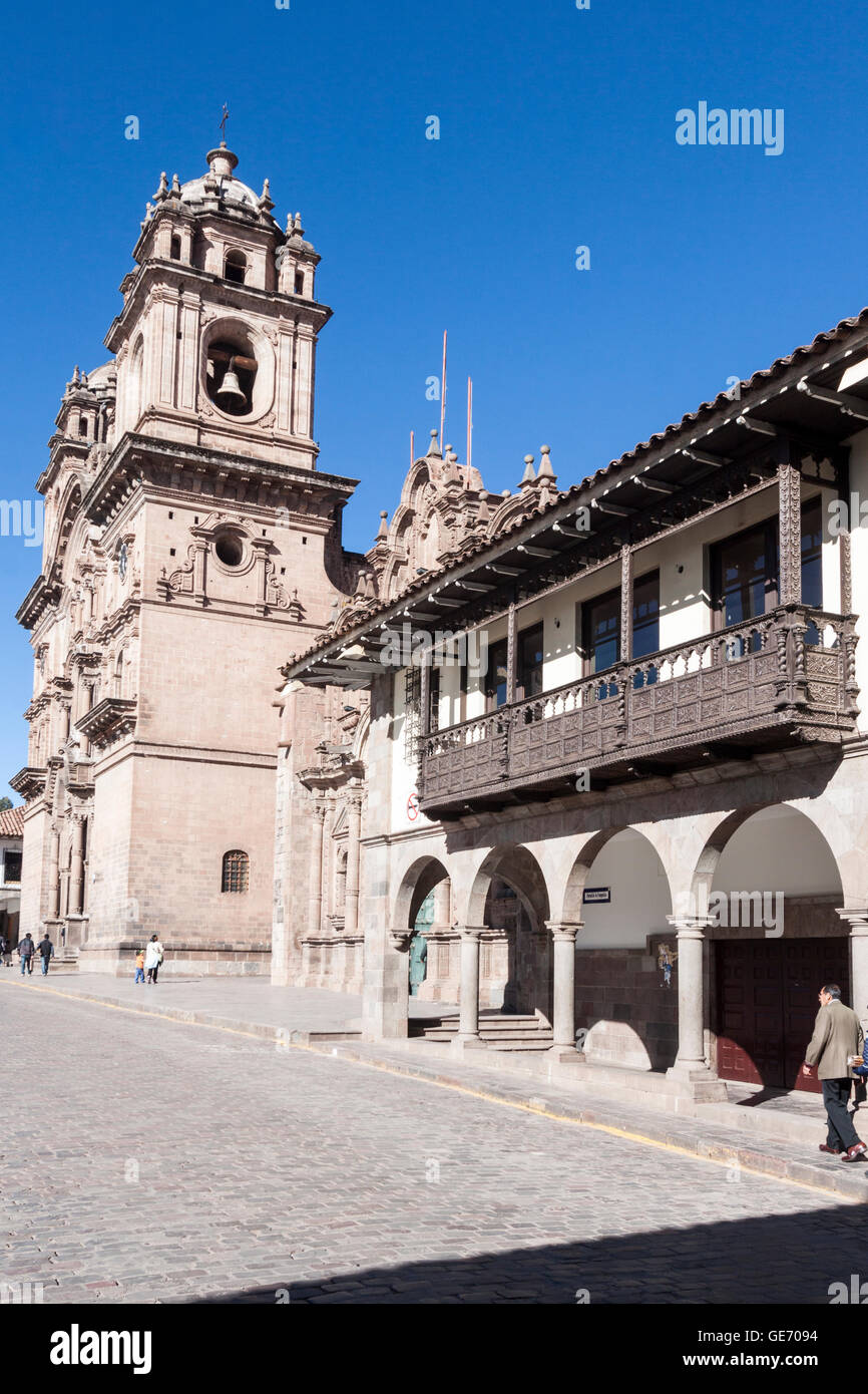 Iglesia de la Compania Plaza de Armas Cusco Peru Stock Photo - Alamy