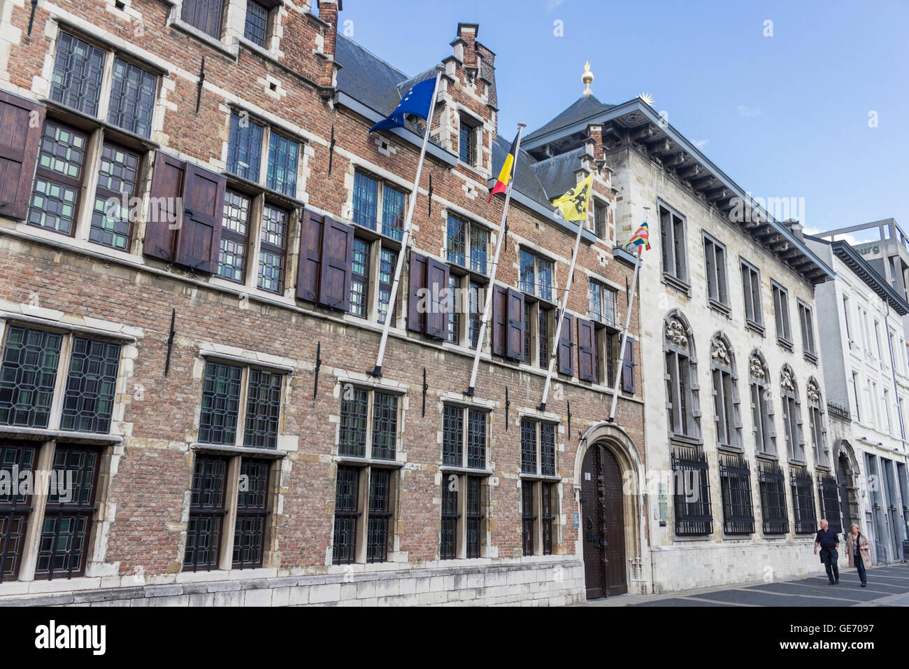 Historical Buildings Antwerp Belgium Stock Photo - Alamy