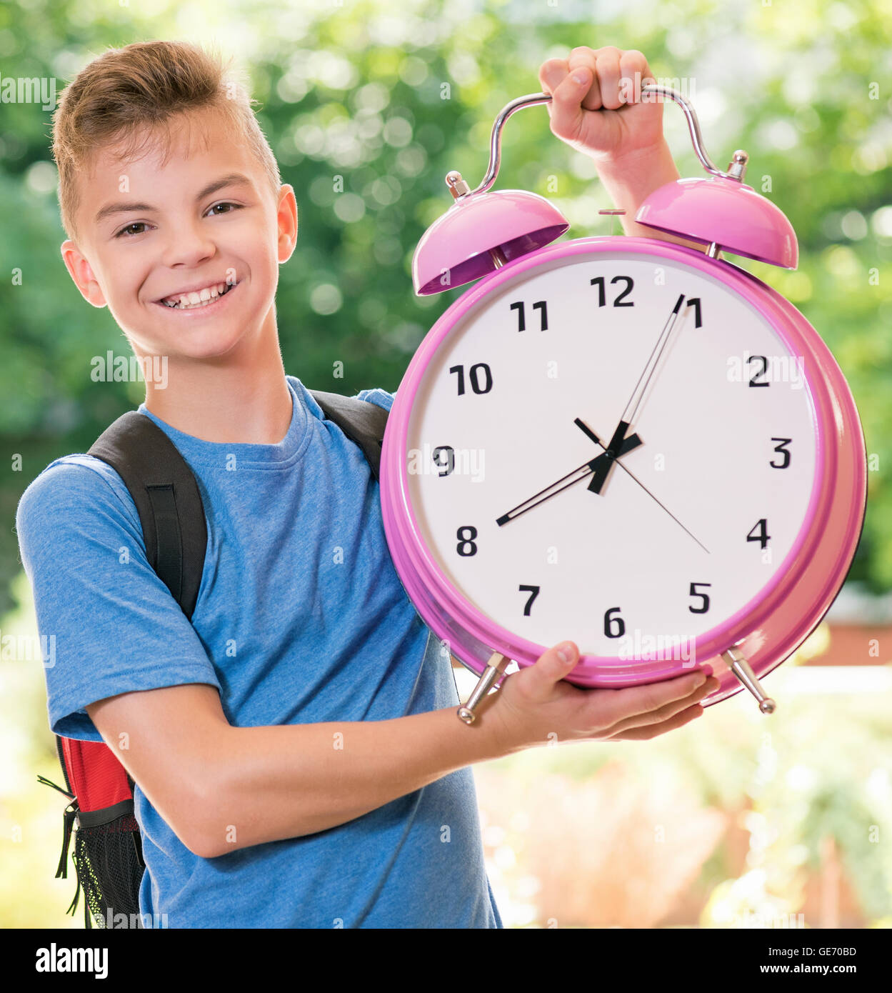 Boy back to school Stock Photo - Alamy