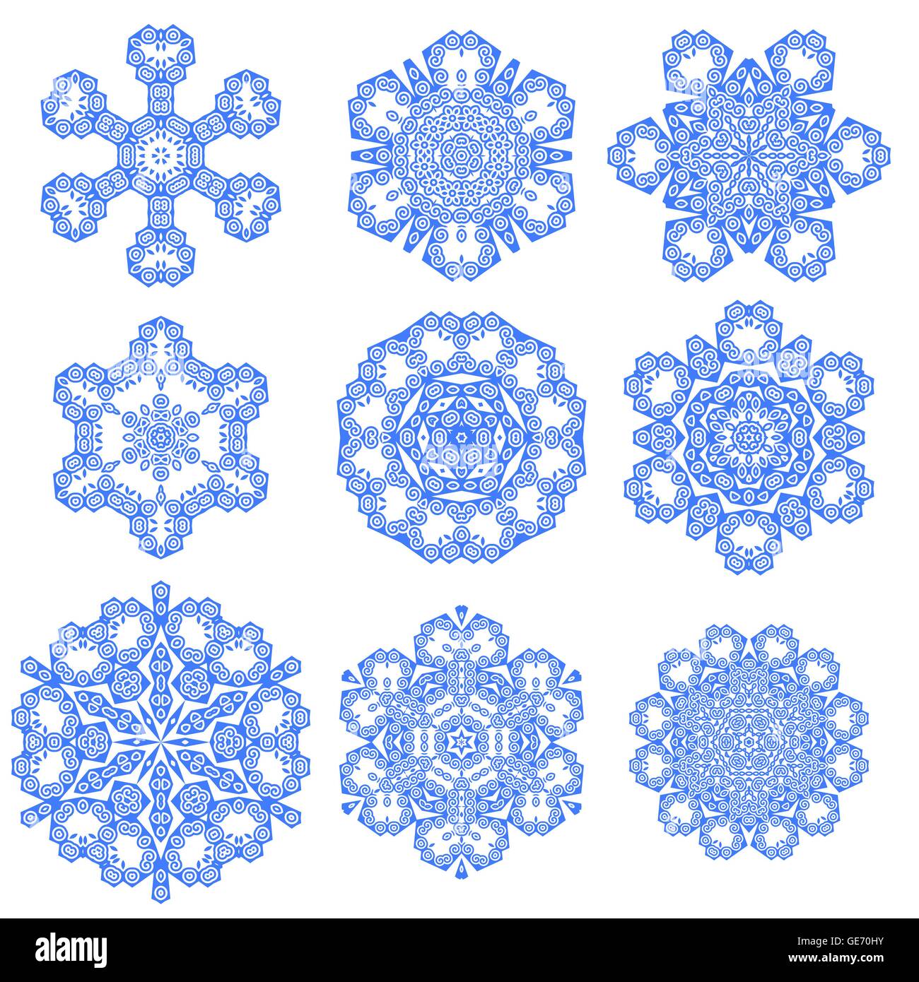 Christmas technology background snowflakes Stock Vector Images - Alamy