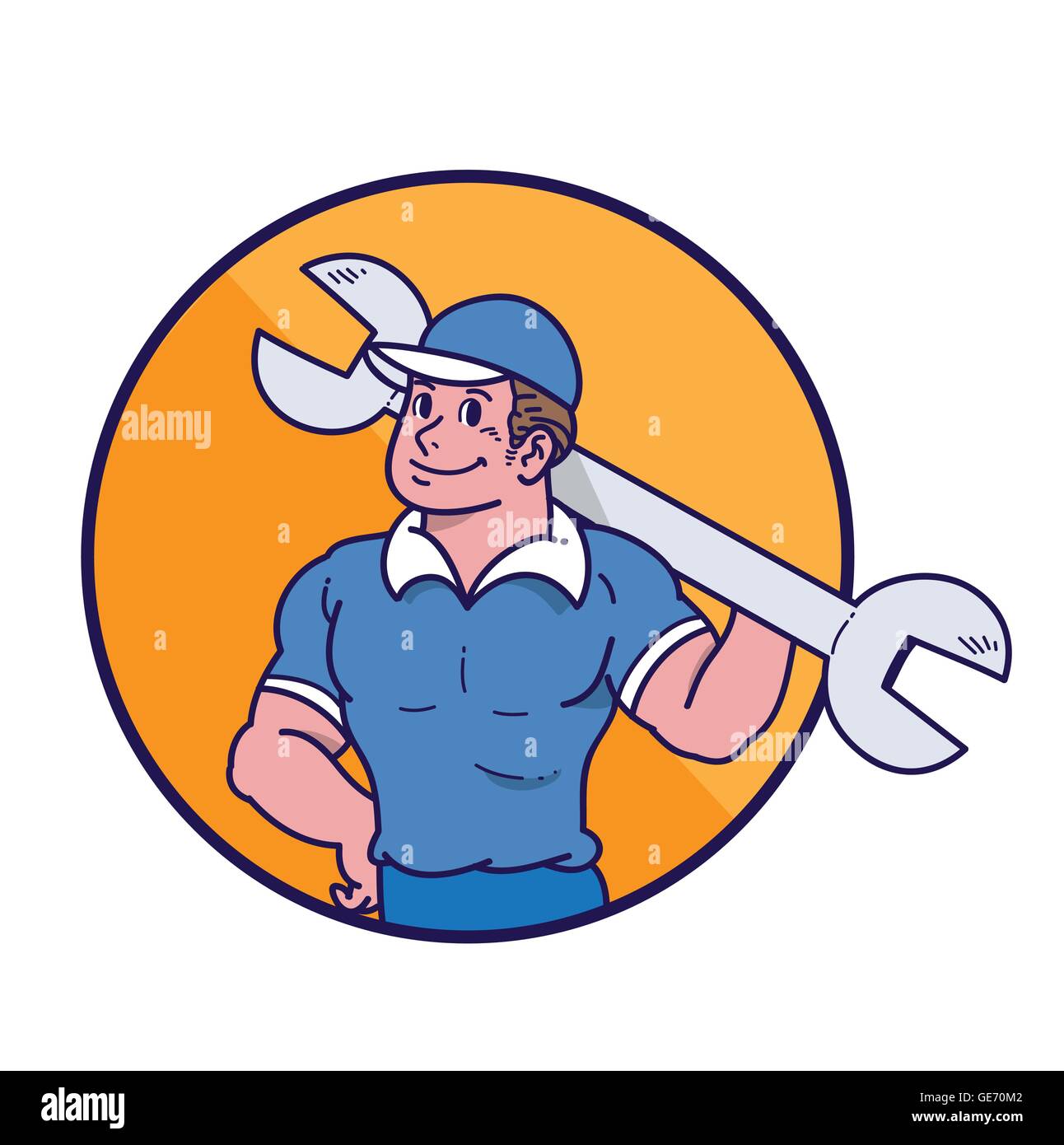 Mechanic cartoon hi-res stock photography and images - Alamy