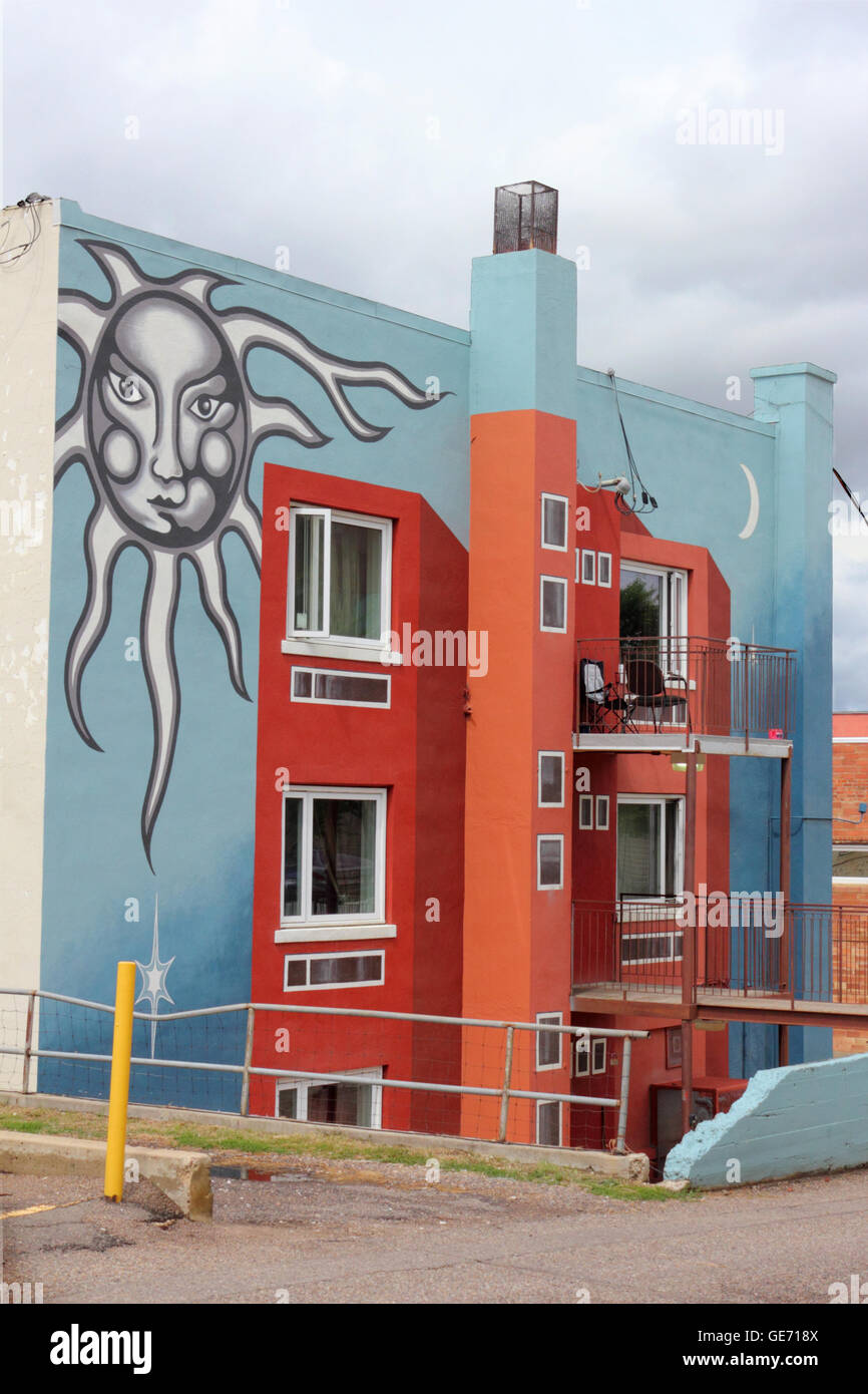 A mural on the back wall of a building Stock Photo - Alamy