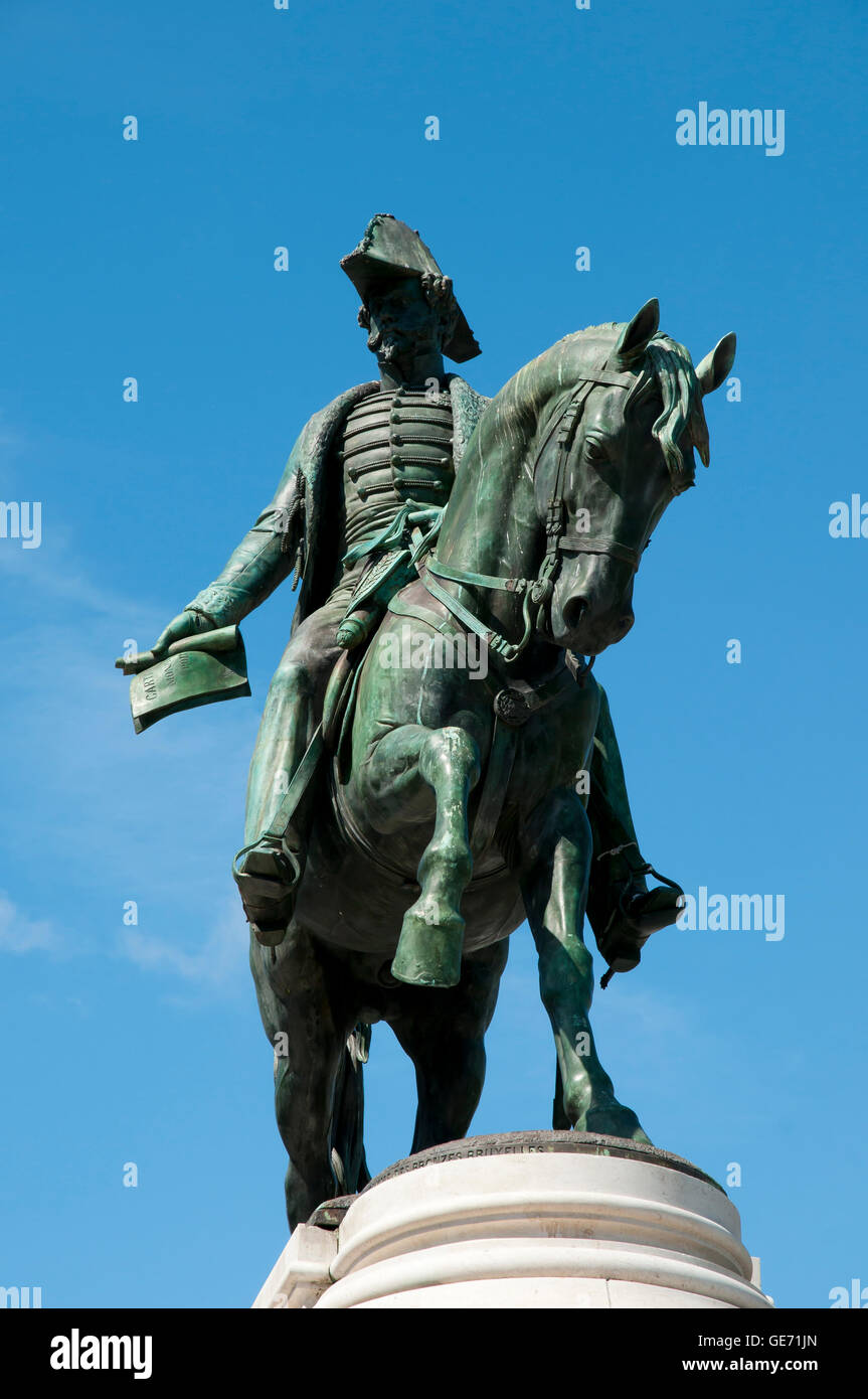 Dom Pedro IV Statue - Porto - Portugal Stock Photo - Alamy