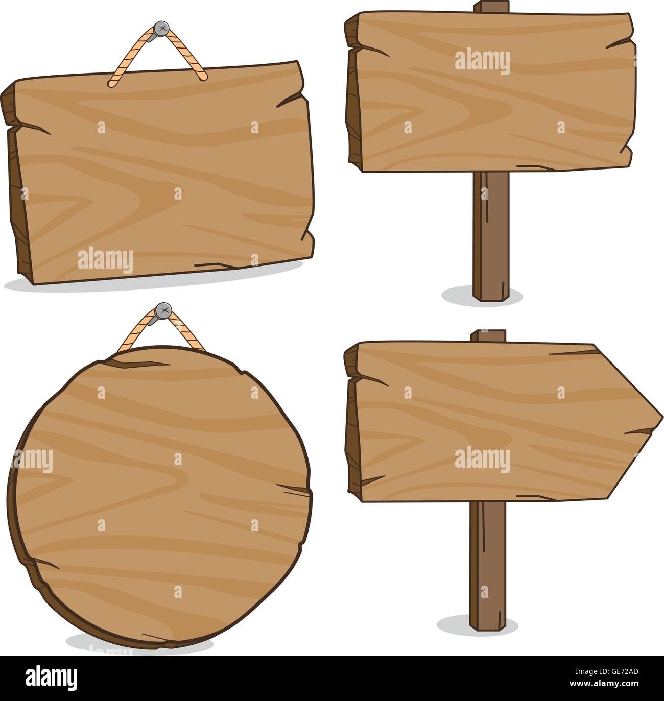 Directional Signposts Stock Vector Images - Alamy