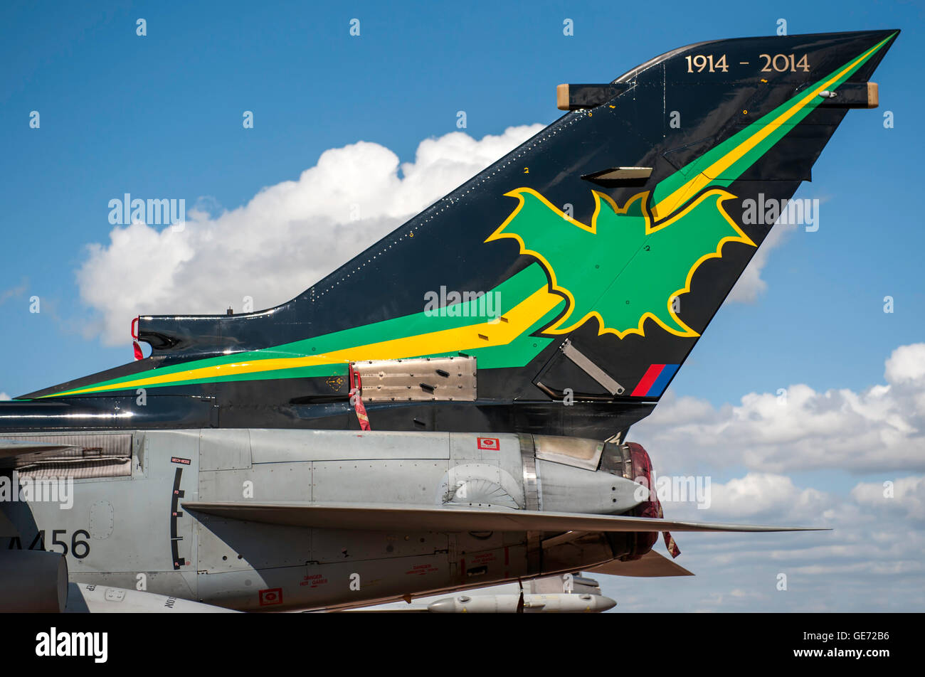 RAF 9 Squadron Tornado - Tail Art at The Royal International Air Tattoo ...