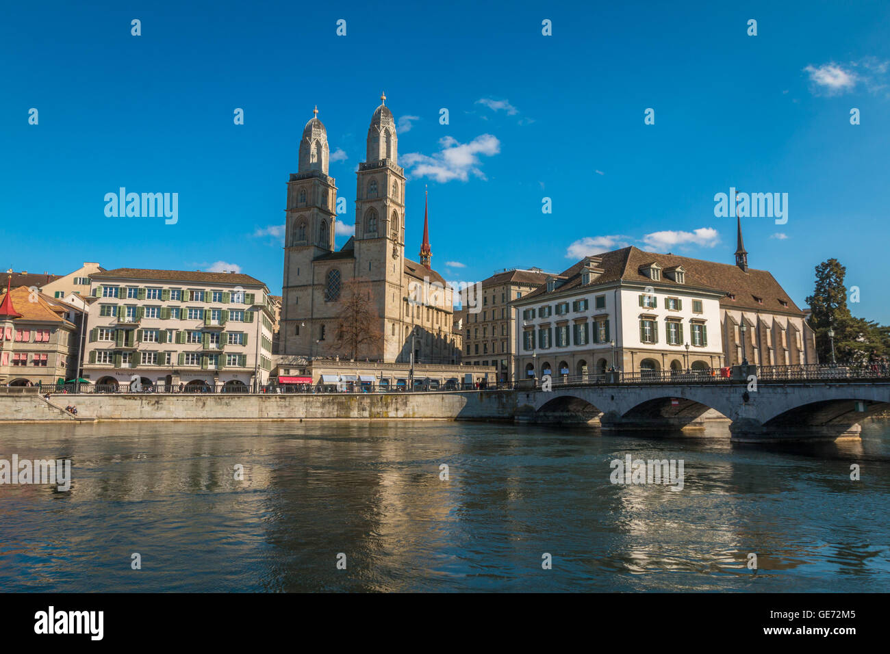 Grossmünster church in Zurich Switzerland Stock Photo - Alamy