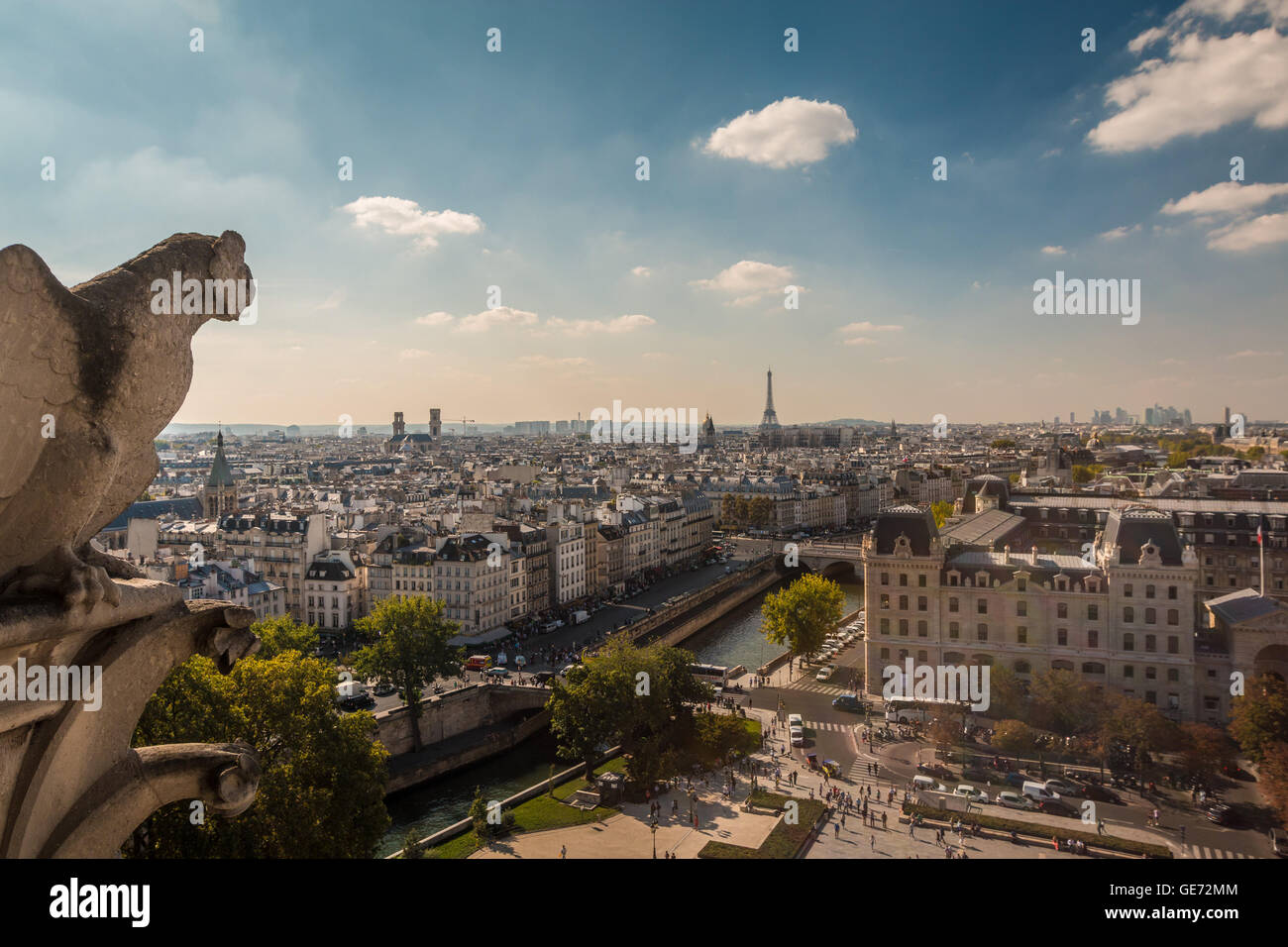 Old city view of Paris Stock Photo - Alamy