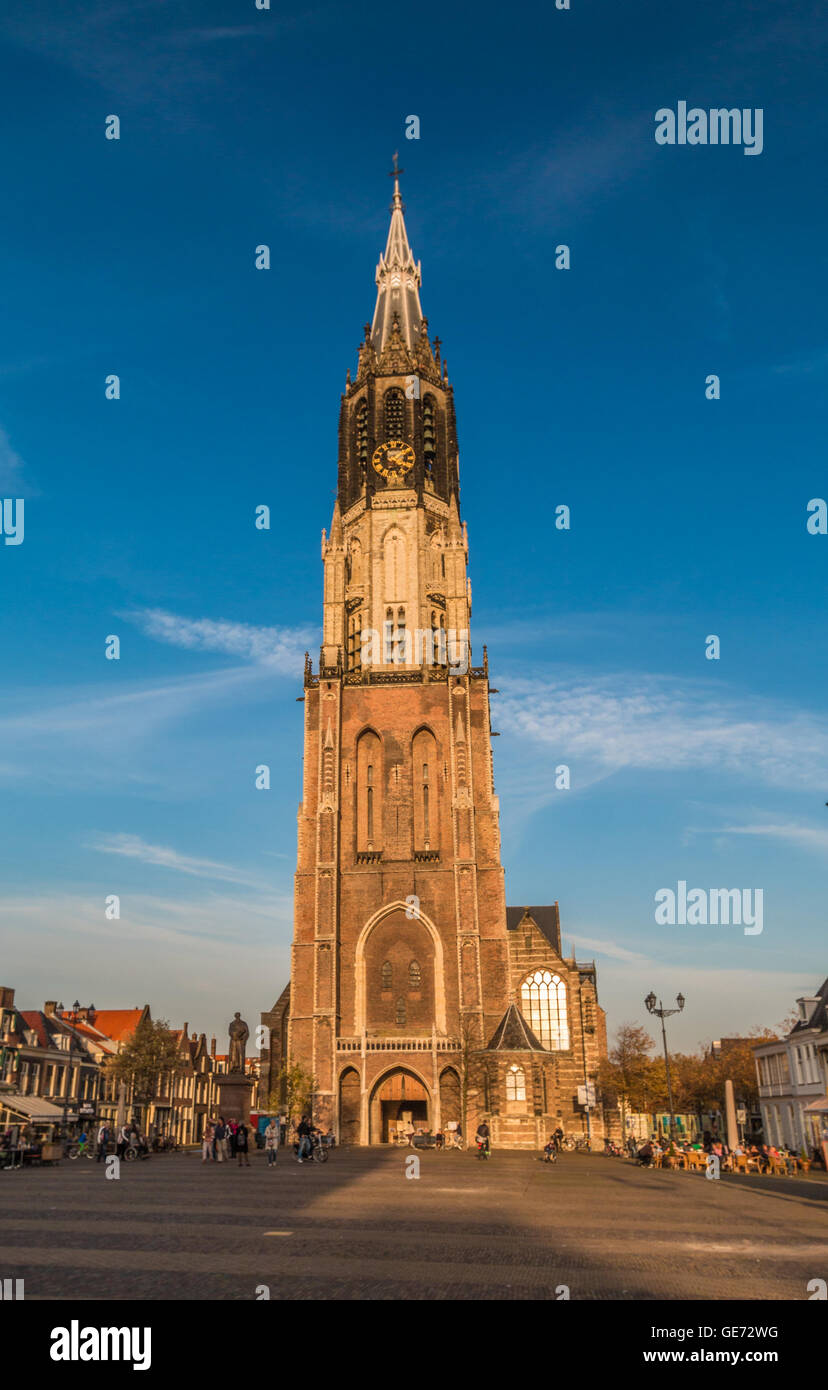 Delft tower in Holland Stock Photo - Alamy