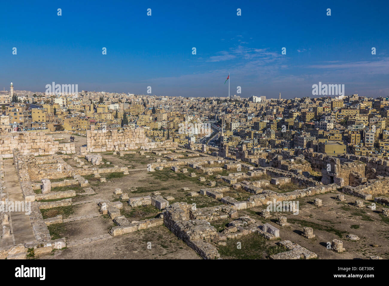Citadel in Amman Jordan Stock Photo - Alamy