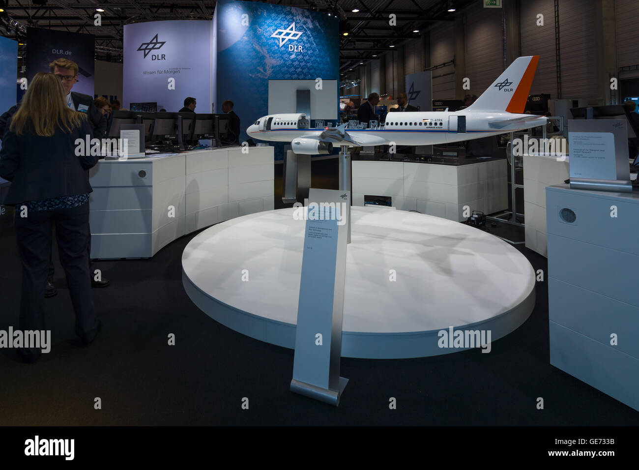 A functional model aircraft Airbus A320 ATRA. The stand of German ...