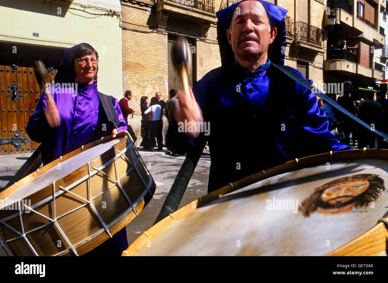 ´Tamborrada´, Holy Week. Calanda. Teruel province. Spain Stock Photo ...
