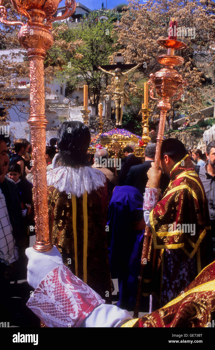 Holy week procession at granada hi-res stock photography and images - Alamy