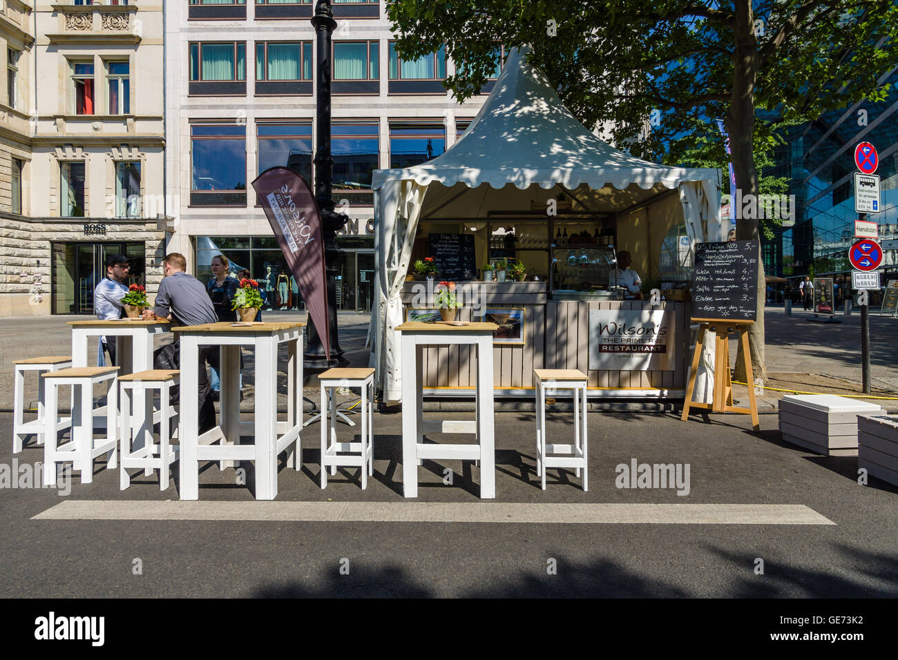 Cafe on the street. Berlin. Germany Stock Photo - Alamy