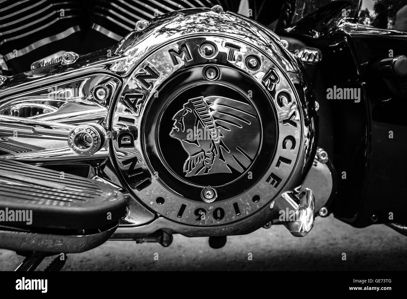 Vintage indian motorcycle engine hi-res stock photography and images ...