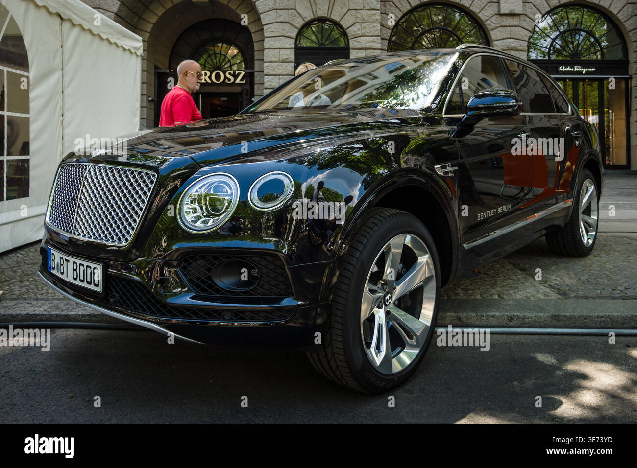 BERLIN - JUNE 05, 2016: Ultra luxury crossover SUV Bentley Bentayga ...