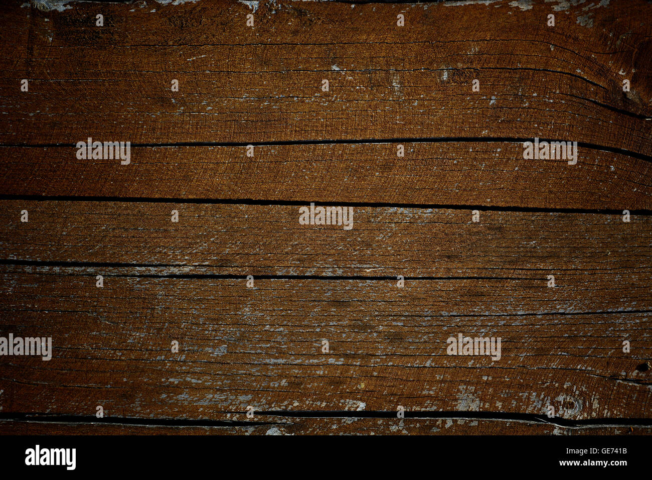Old brown wooden bench with vignette for texture or background Stock ...